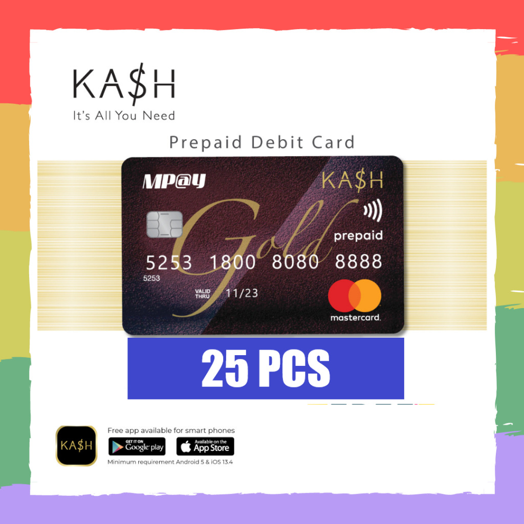 KASH GOLD Prepaid Mastercard Duet Pack (25 PCS) | KA$H Malaysia ...