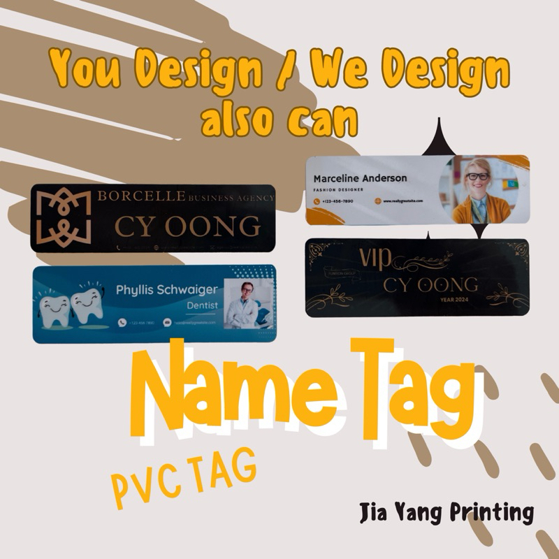 Custom_Name Tag MAGNET, NameTag PIN Untuk Tag Nama Sekolah Cikgu, Murid ...