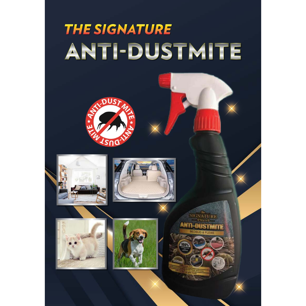 SIGNATURE Anti-Dust Mites Spray for Mattress, Bed bugs & Flea. Anti ...