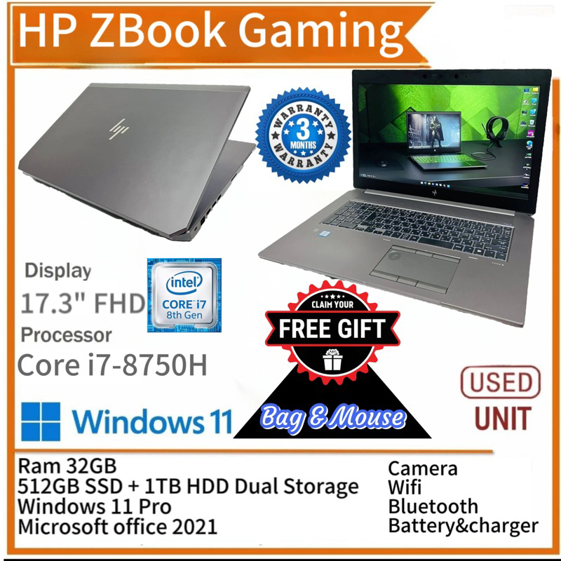 HP Laptop Used Core i5-10Gen Like New Condition i7 / Ram 16GB SSD 256GB Windows 11 Pro ...
