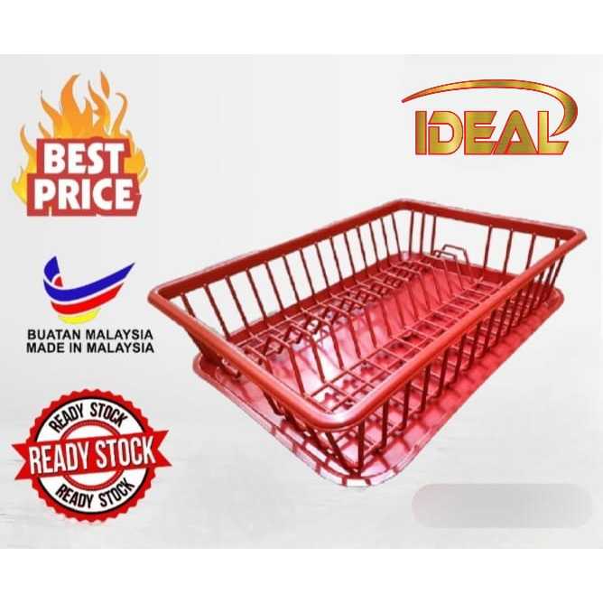 Plastic Draining Rack / Dish Rack / 1 Tier Dish Draining Rack / Kitchen ...