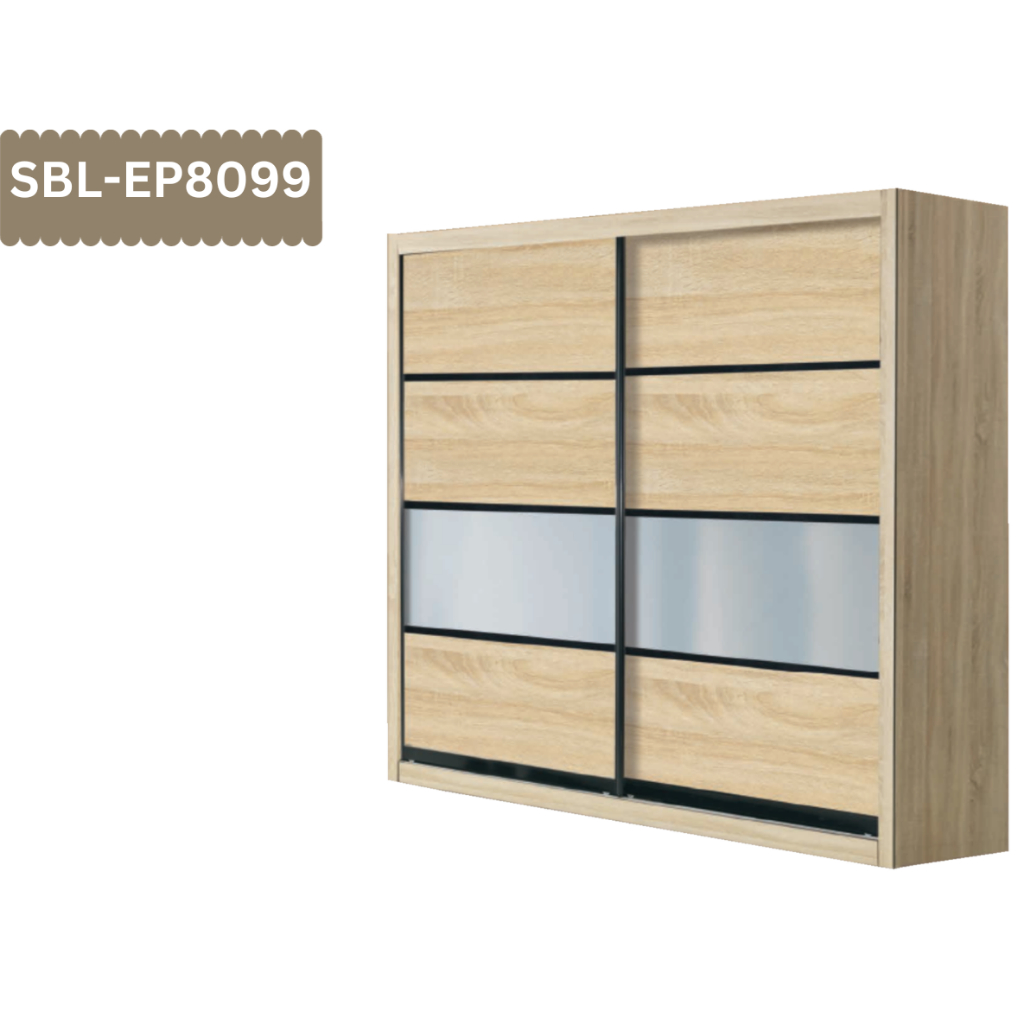 MIXBOX ECOPRO PLUS- WARDROBE 5x8, 6x8, 8x8 feet 2 SLIDING DOOR | Shopee Malaysia