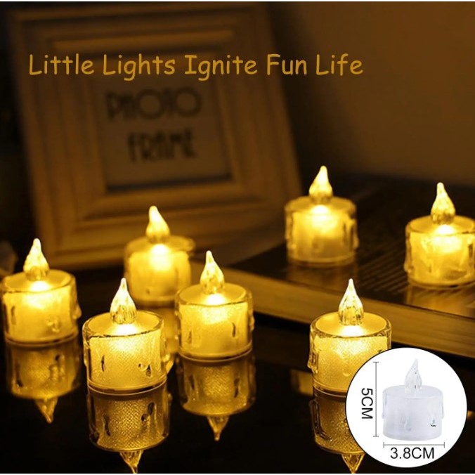 LED Candle Light Battery Powered Electronic Candle Lighting Lilin ...