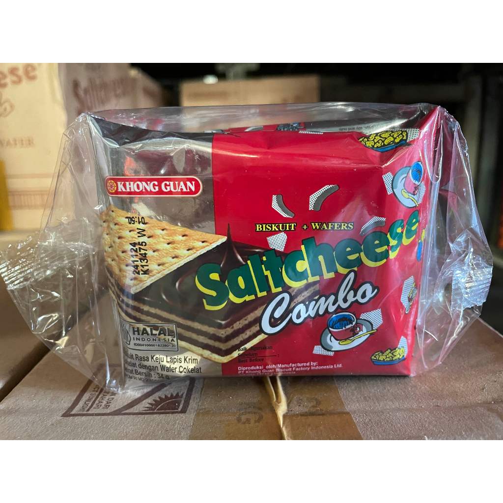 Khong Guan Saltcheese Combo Biskuit Wafers 10BKS @34g | Shopee Malaysia