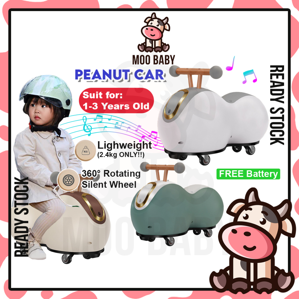 ⭐Peanut Car Baby Kereta Budak Boleh Duduk Yoyo Car Kids Push Car Baby ...