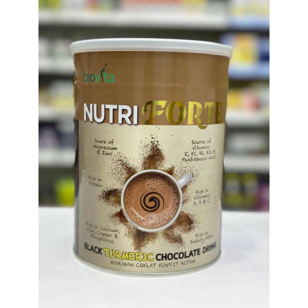 Biovita Nutri Forte Black Turmeric Chocolate Drink 800g | Shopee Malaysia