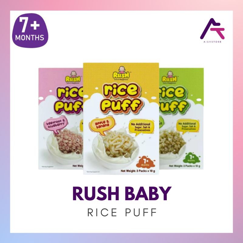 Rush Baby - Rice Puff Apple Banana, Beetroot Blueberry, Spinach Green ...