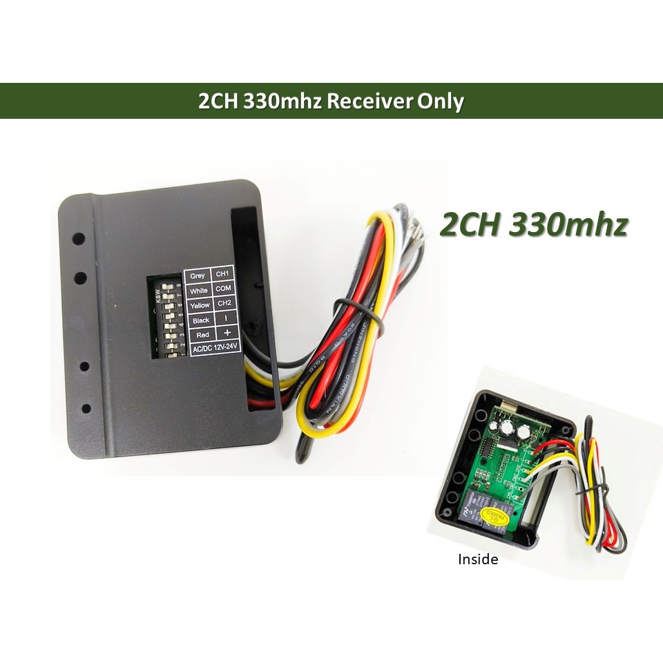 Autogate Remote Control Set - 2 Channel 433Mhz / 2CH 330 mhz Dip Switch ...