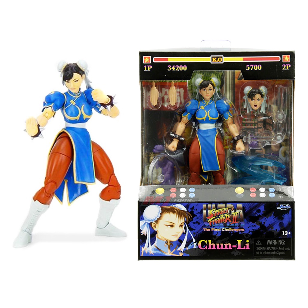 Jada Toys Ultra Street Fighters 2 II 6" Action Figures Figurines - Ryu / Fei Long / Chun-Li ...