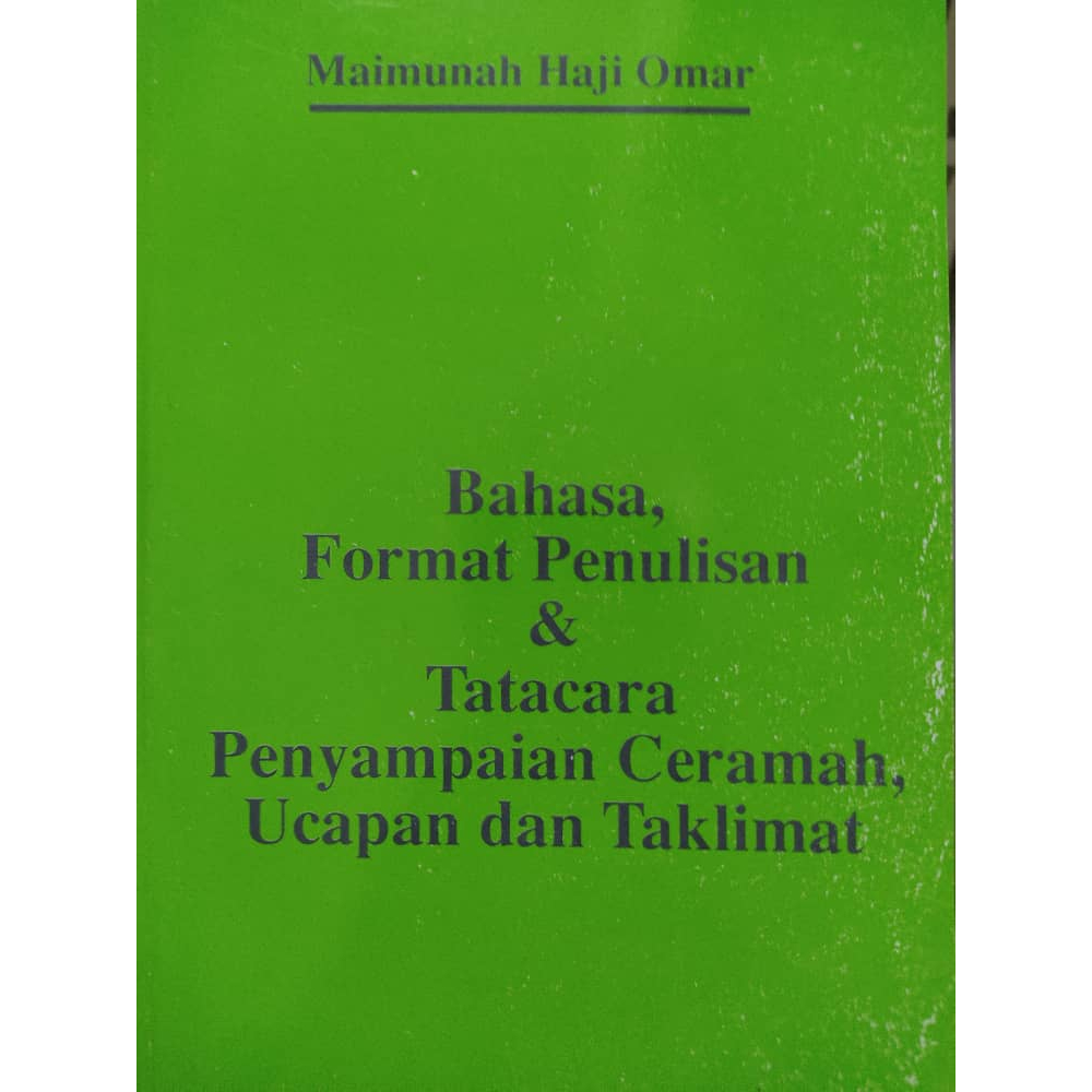 (buku terpakai) Bahasa, Format Penulisan & Tatacara Penyampaian Ceramah ...