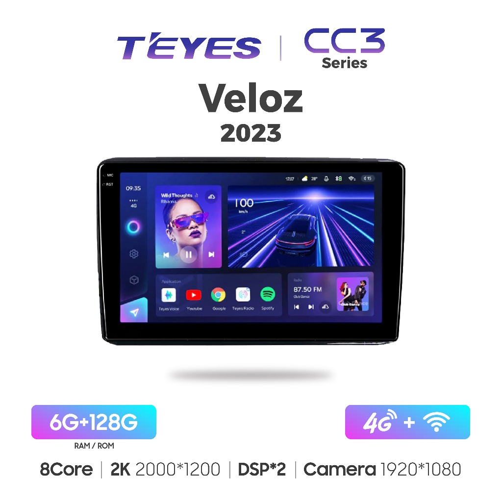 TEYES CC3 Series Toyota Veloz 2023 Android Car Player 10" | Shopee Malaysia