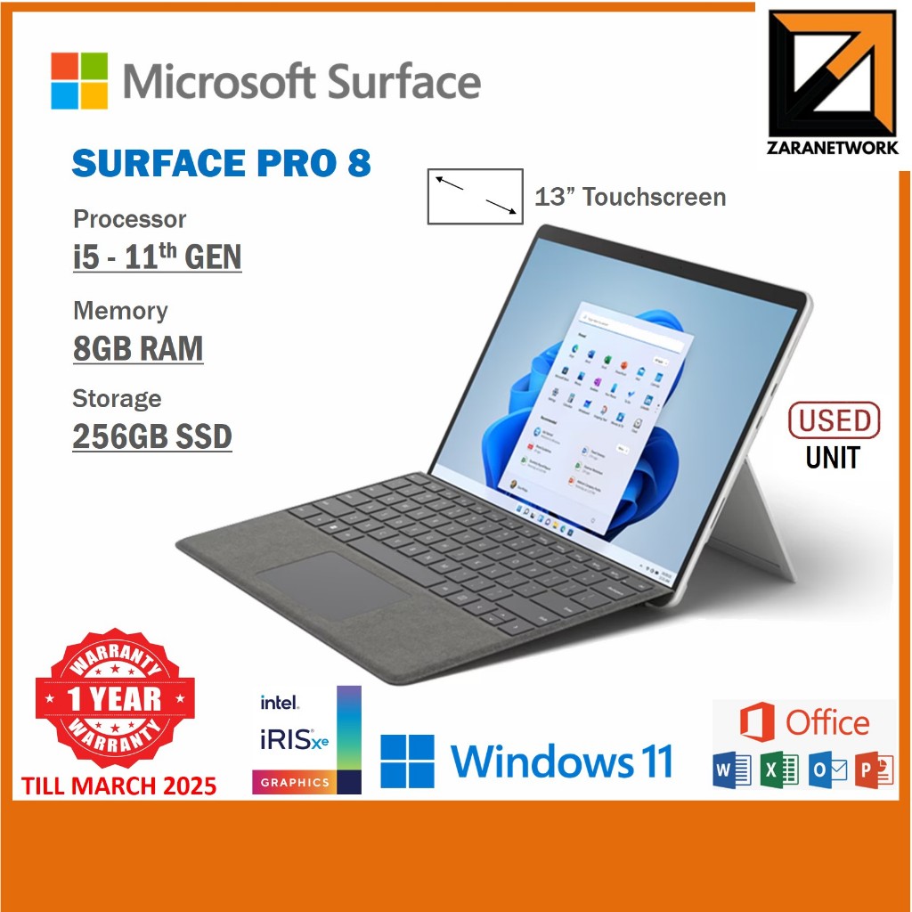 (Refurbished) MICROSOFT SURFACE PRO(8/7/6/5/4)BOOK (1 YEAR WARRANTY T&C ...