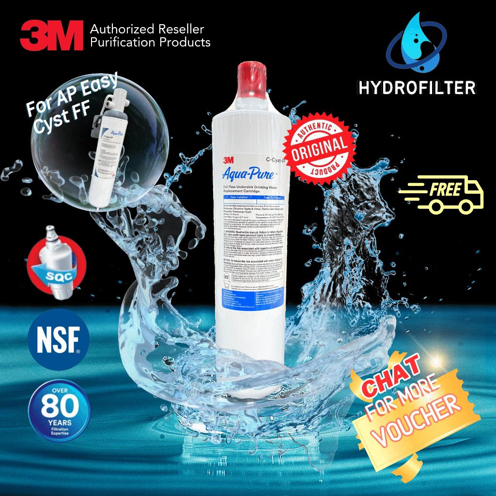 3M™ Replacement Cartridge C-Cyst-FF (for 3M AP Easy Cyst FF)/ for Food Preparation/ 3M Indoor ...