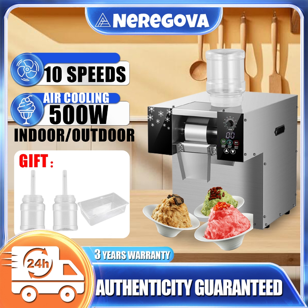 5 Years Warranty ️500W snow ice maker/Bingsu Machine/Auto cleaning ice ...