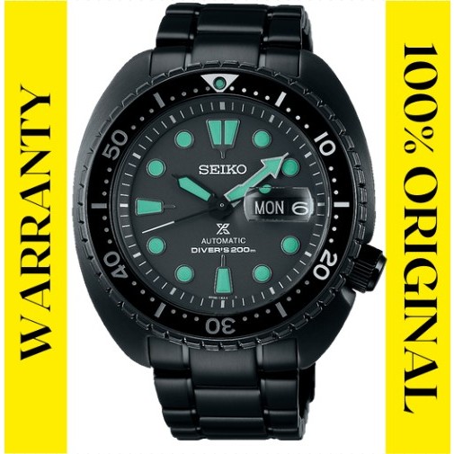 Original Seiko Prospex 2024 Black Series "‘Night Vision Turtle Diver ...