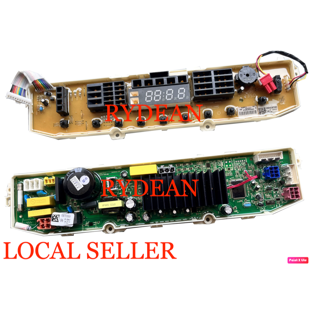 LG Control Panel WF-HD120S PCB PC Board Power Motherboard Inlet Washing ...