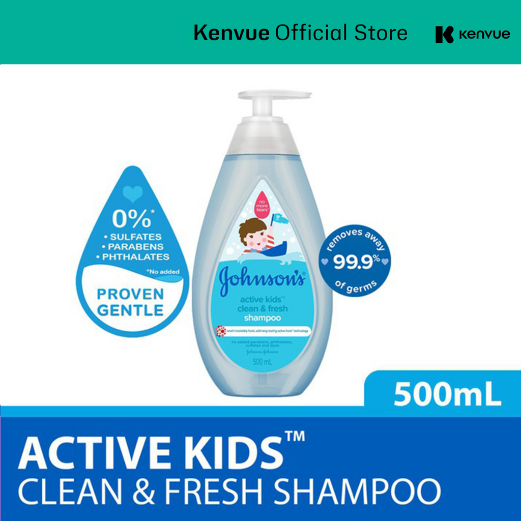 Johnson's Active Kids Clean & Fresh Shampoo (500ml) | Shopee Malaysia