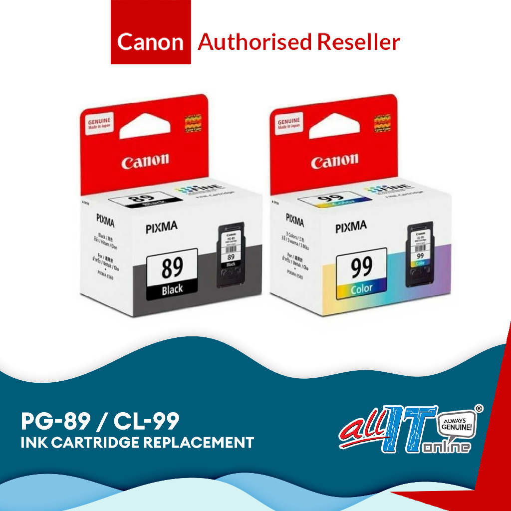 Canon PG-89 Black | Canon CL-99 Color Ink Cartridge For Canon E560 ...