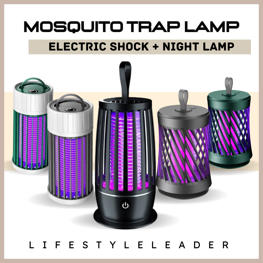 Electric Mosquito Trap Lamp with Night Light Portable Rechargeable ...