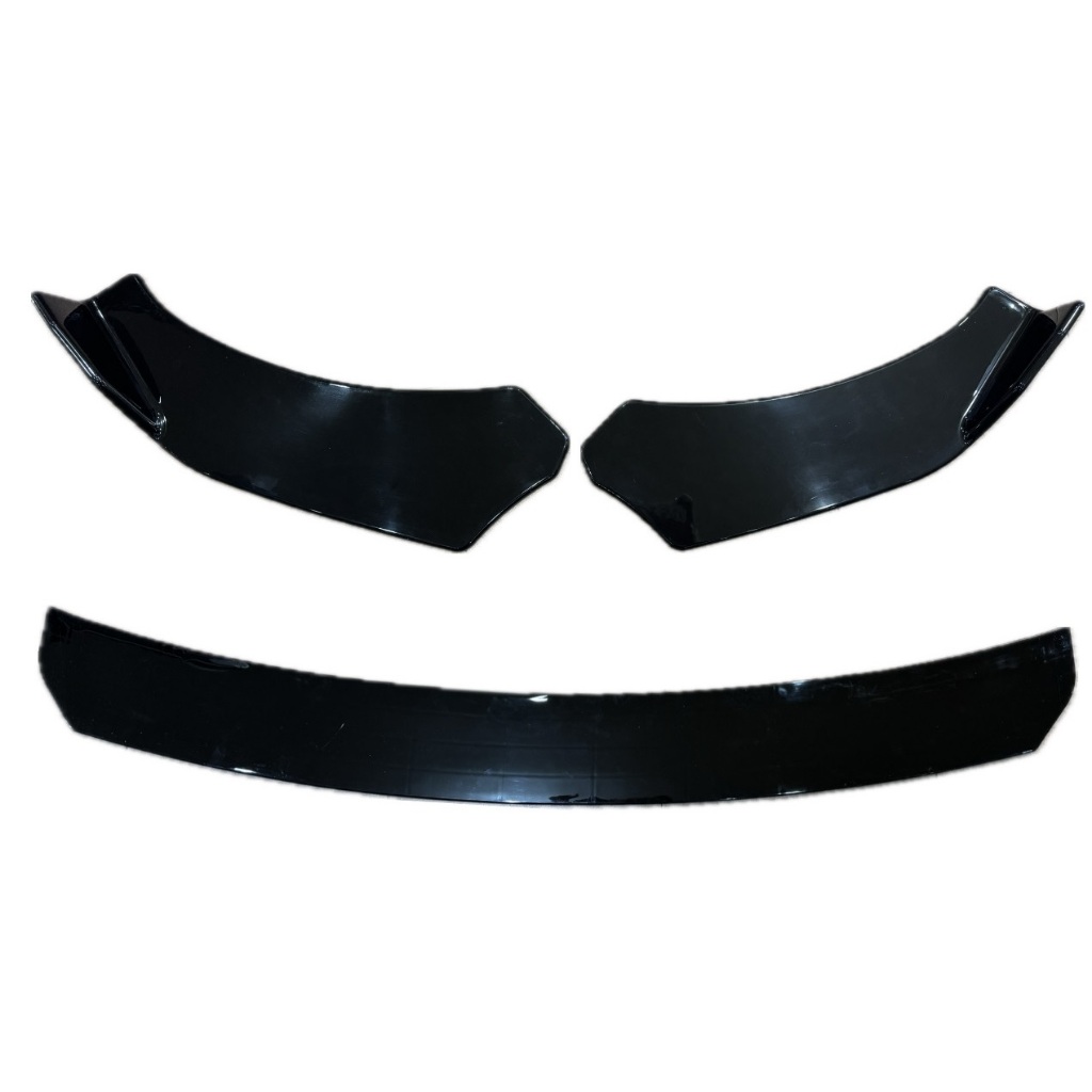 UNIVERSAL FRONT DIFFUSER BUMPER LIP 3 PCS SET ( GLOSSY BLACK) | Shopee ...
