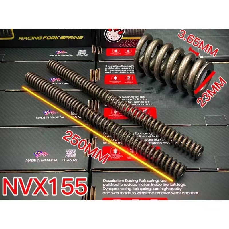 DYNOPRO RACING FORK SPRING Y15ZR V1 V2 LC135 RS150 RSX 150 RSX150 NMAX NVX155 VF3i Y15Z Y15 ...