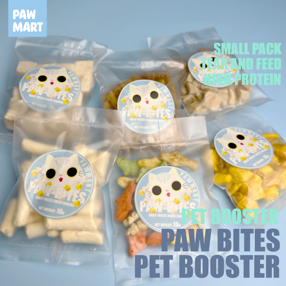 READY STOCK PAW BITES 10g Freeze dried pet food booster pack chicken ...
