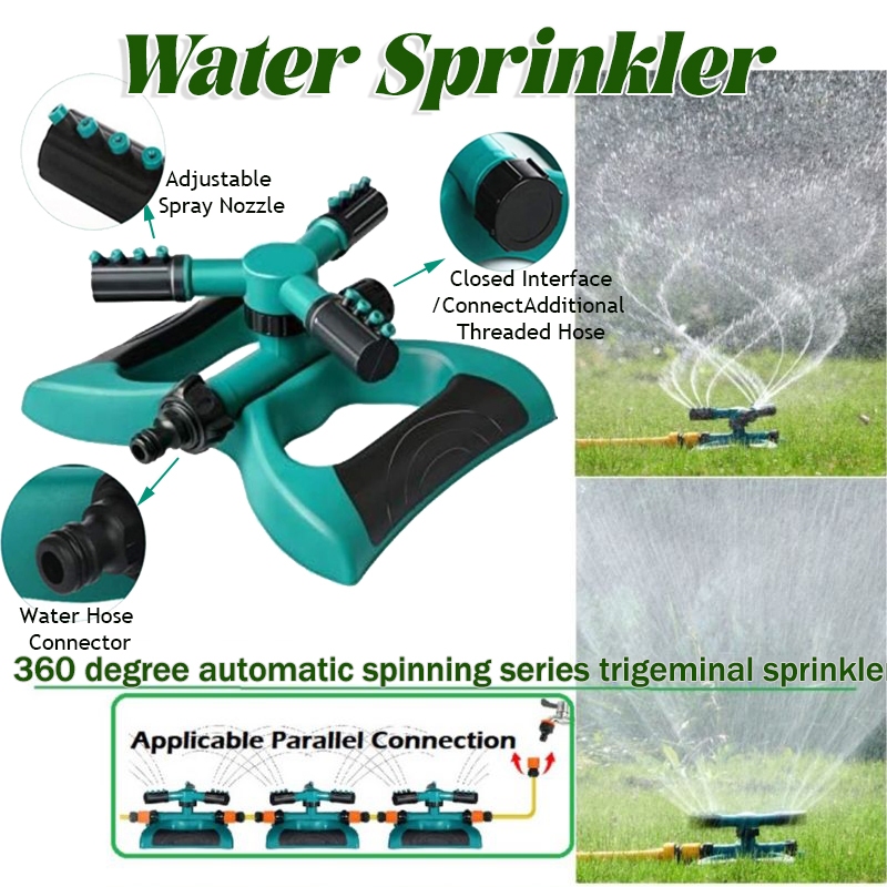 Garden Water Sprinkler 360 Rotation Automatic Water Spray Plant ...