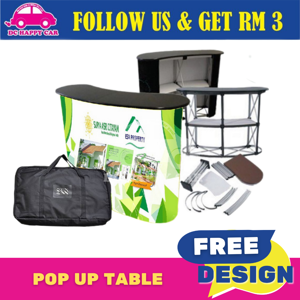 Pop Up Table / Pop Up Counter Booth / Klosik Promosi / Pop Up Counter ...