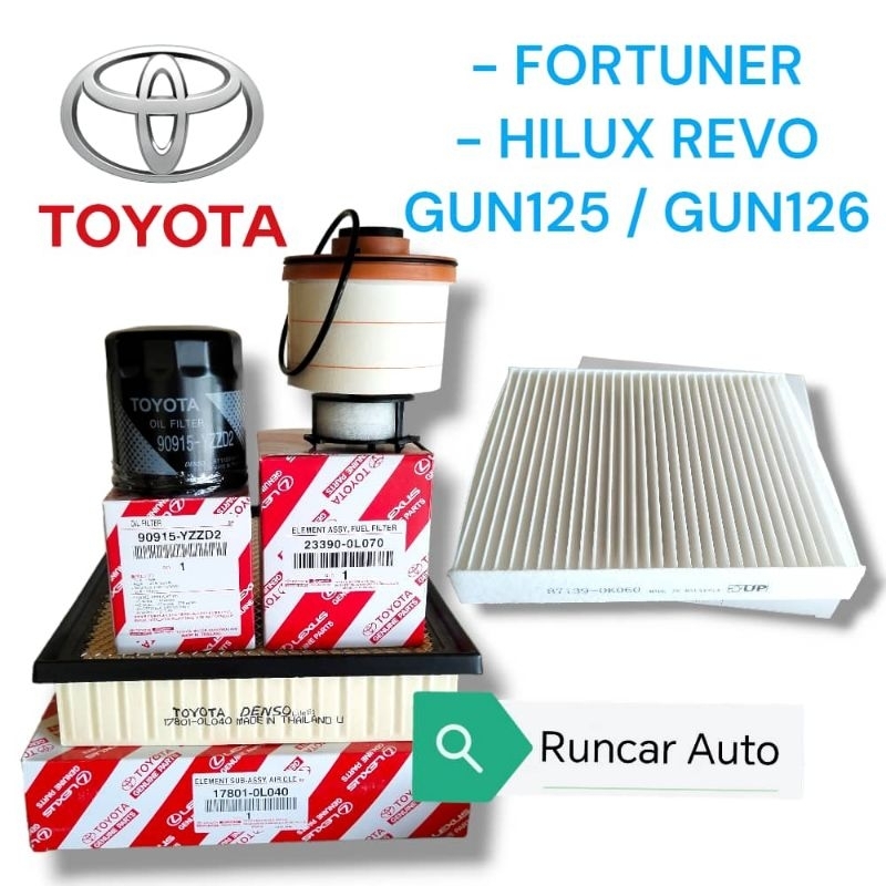 Toyota hilux revo gun125 gun126 / fortuner gun155 engine oil filter ...