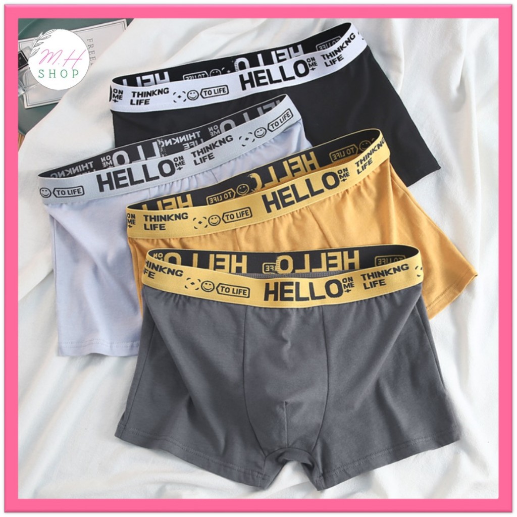 【L-4XL】Men Underwear Boxer Men Cotton Seluar Dalam Lelaki Spender ...