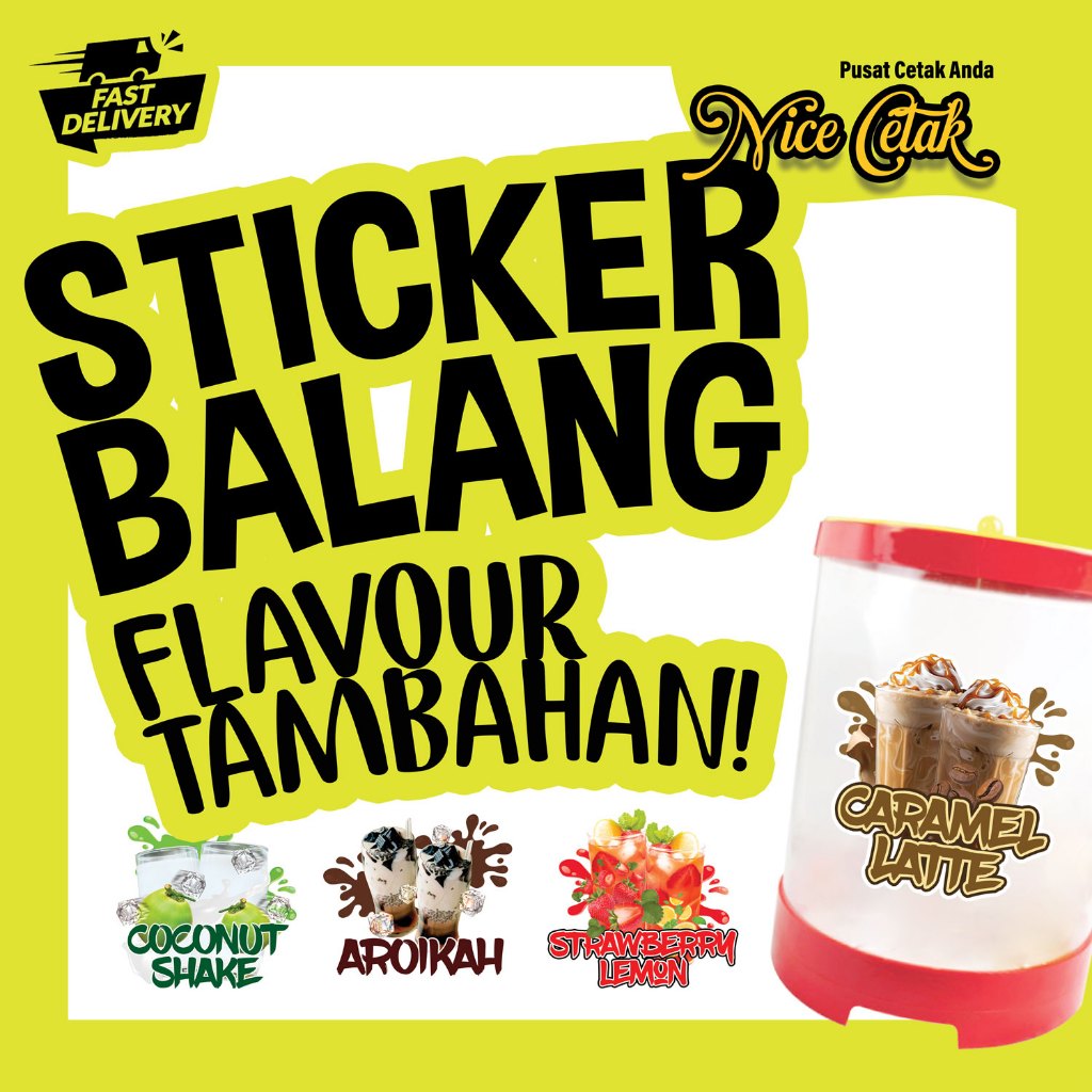 STICKER AIR BALANG RAMADHAN VIRAL 2024 FLAVOUR TAMBAHAN (DIECUT ...