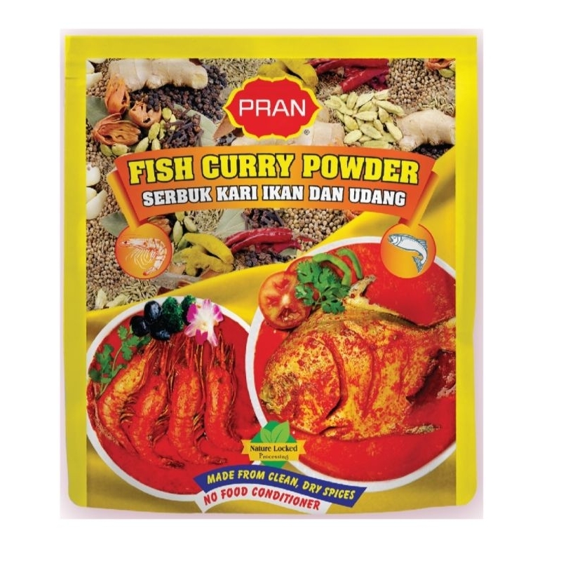 PRAN FISH CURRY POWDER/SERBUK KARI IKAN DAN UDANG 125G | Shopee Malaysia