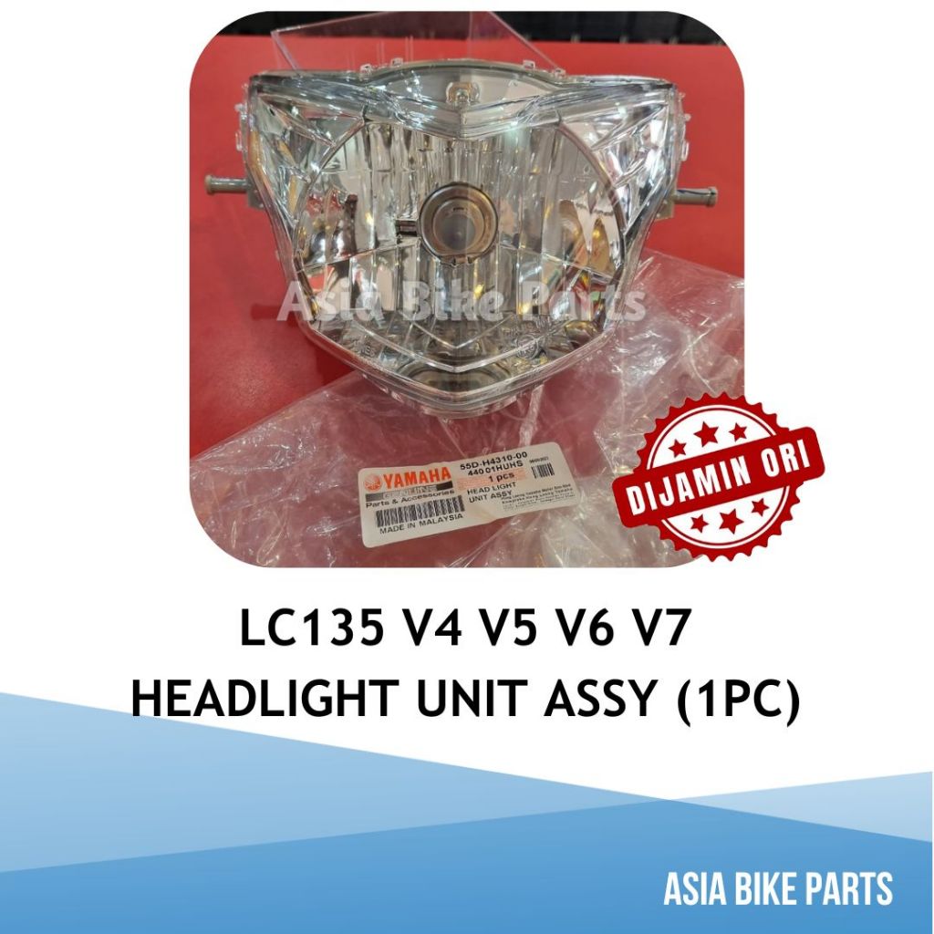Yamaha Original LC135 V4 V5 V6 V7 Headlight Unit Assy / Lampu Depan - 55D-H4310-00 | Shopee Malaysia