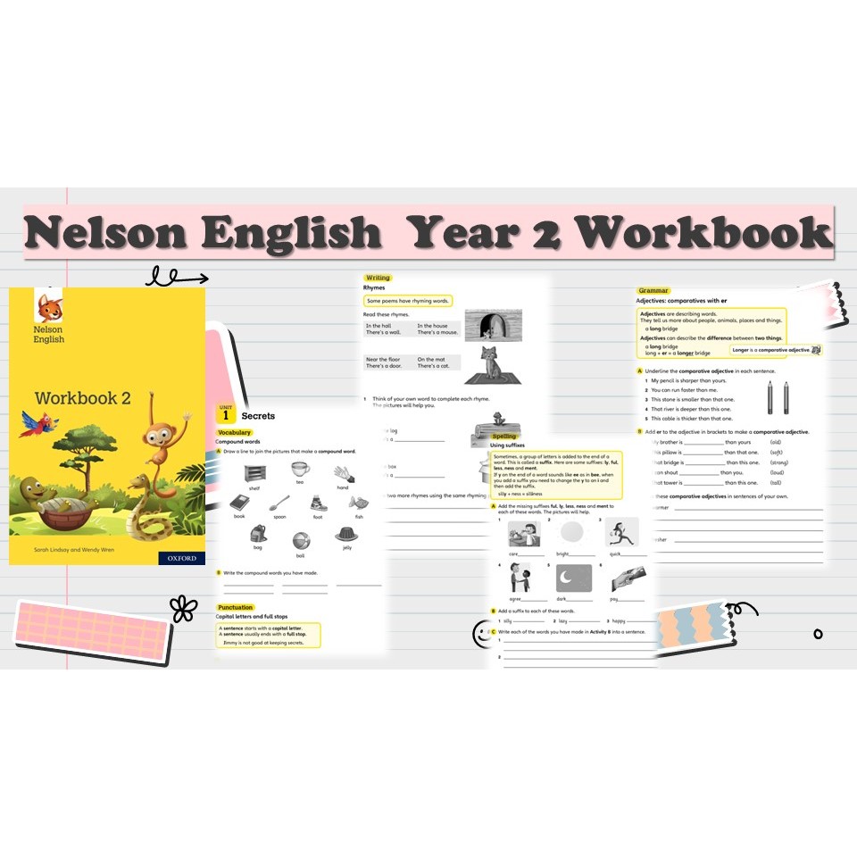 [PRE317] 127 pages Nelson English Year 2 Workbook Worksheet for Pre ...