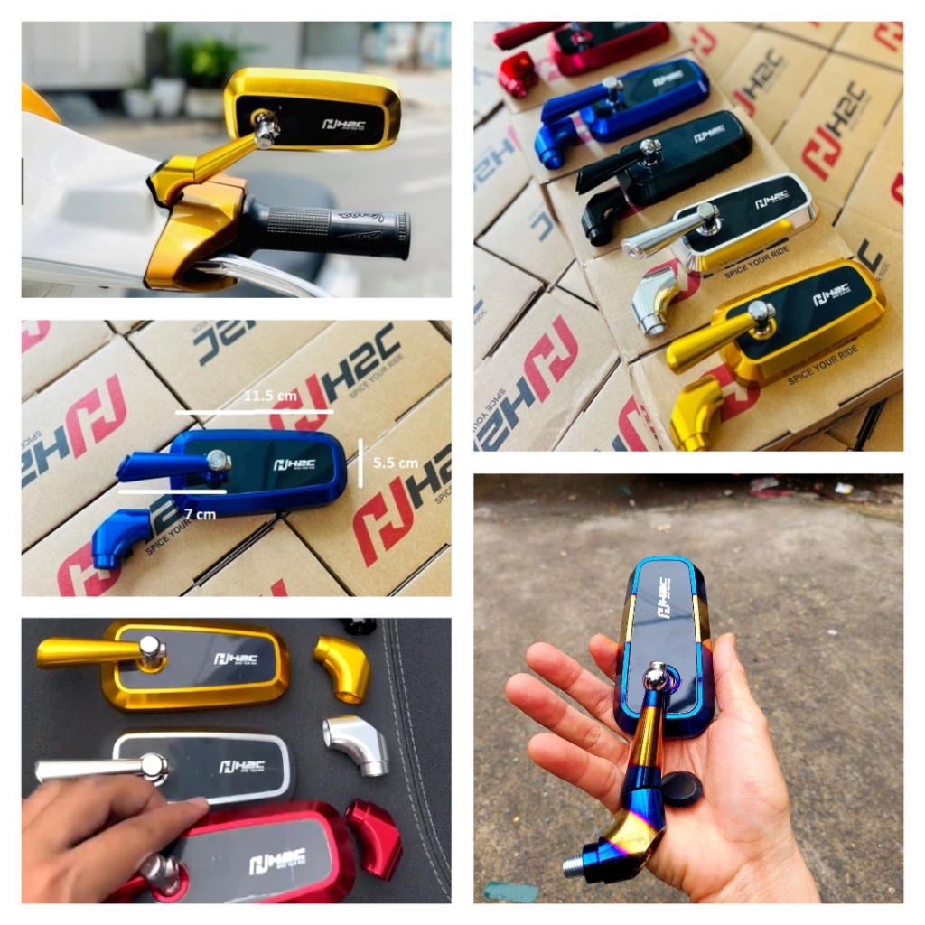 H2c Rearview Mirror Latest Model 2024 Short Leg Mirror For All Vehicles ...