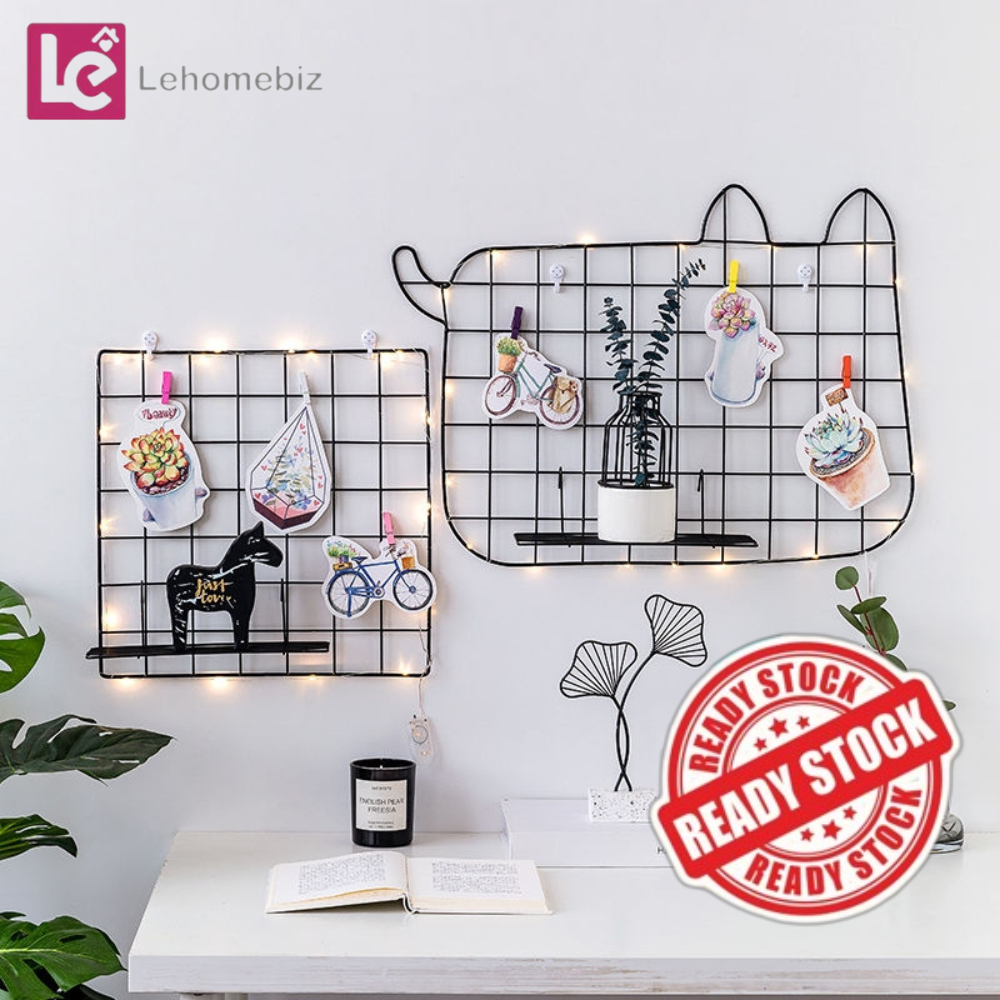 [lehomebiz] Wall grid Polaroid Frame iron wall grid Frame hanging Wall ...