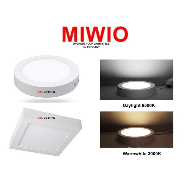 MIWIO Surface Downlight 18W 6 Inch LED Surface Mount Panel Downlight ...