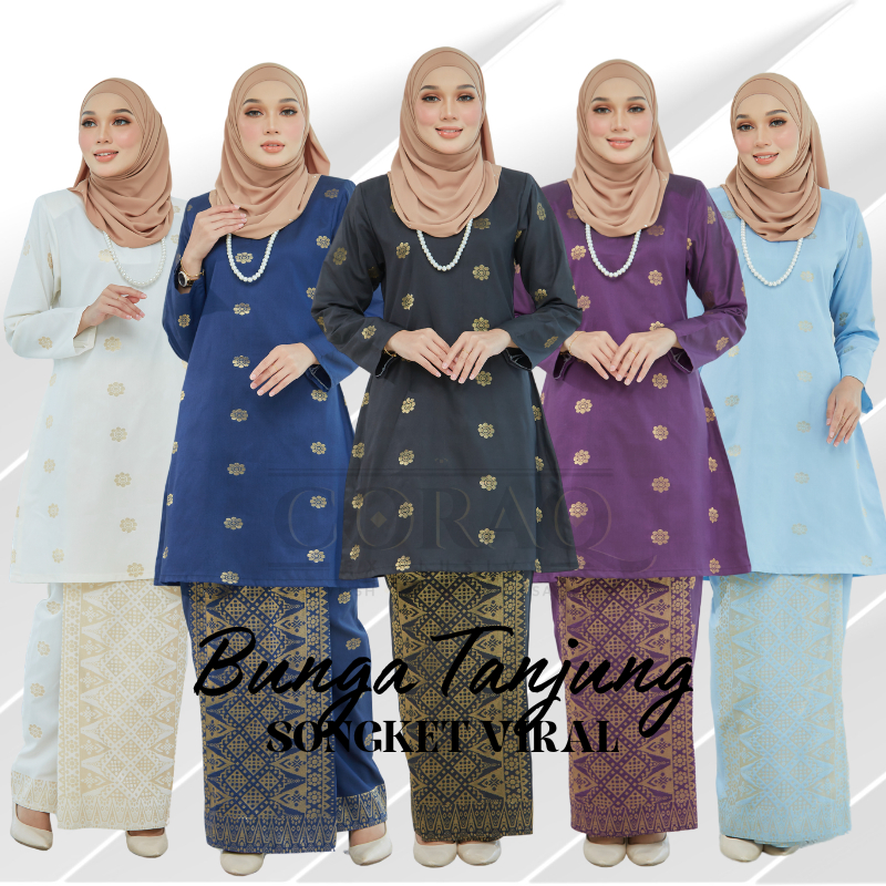 HOT SALE! KURUNG RIAU BUNGA TANJUNG SONGKET TENUN EXCLUSIVE (S-XXL ...