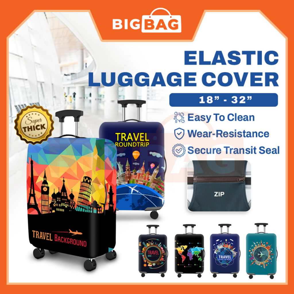 Luggage Cover Protector Sarung Luggage Bag Cover Luggage Protector ...