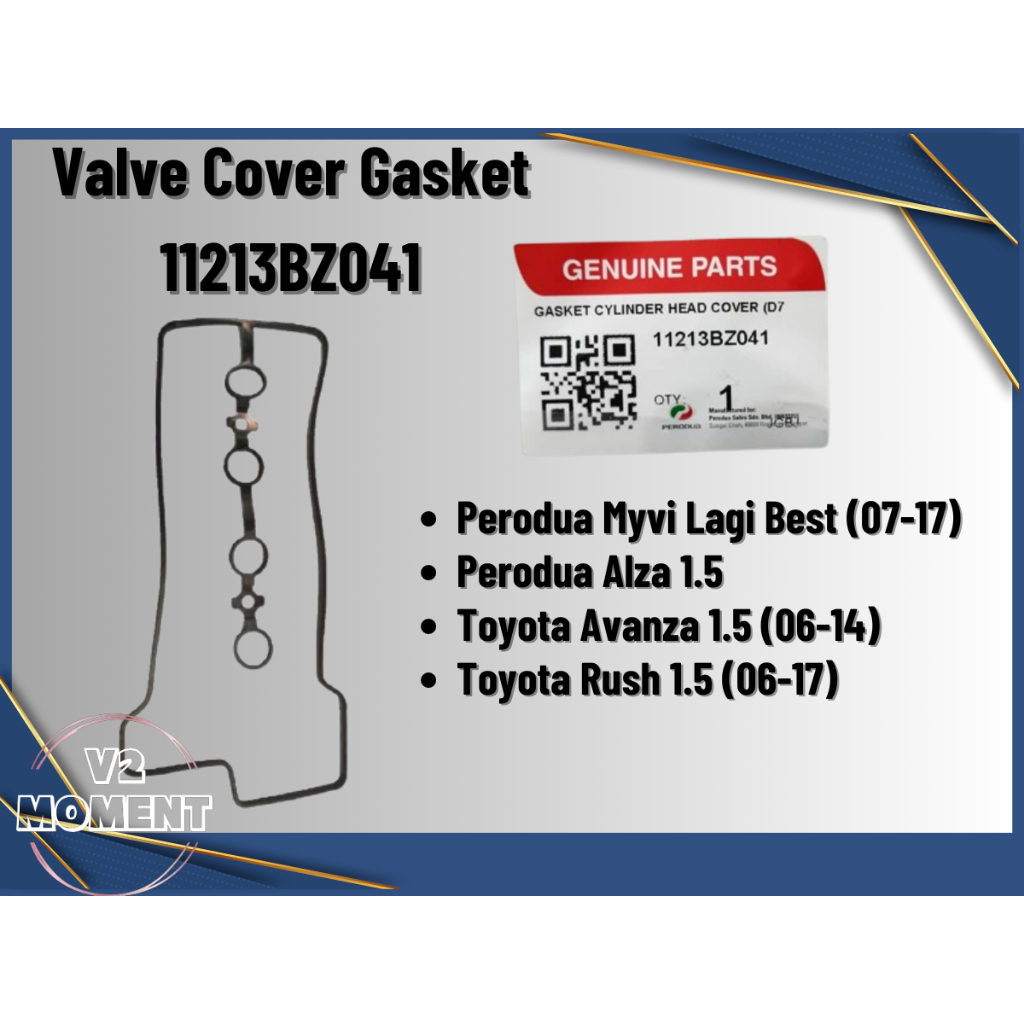PERODUA ALZA/ MYVI /MYVI LAGI BEST ICON 1.3 /1.5 VALVE COVER GASKET ...
