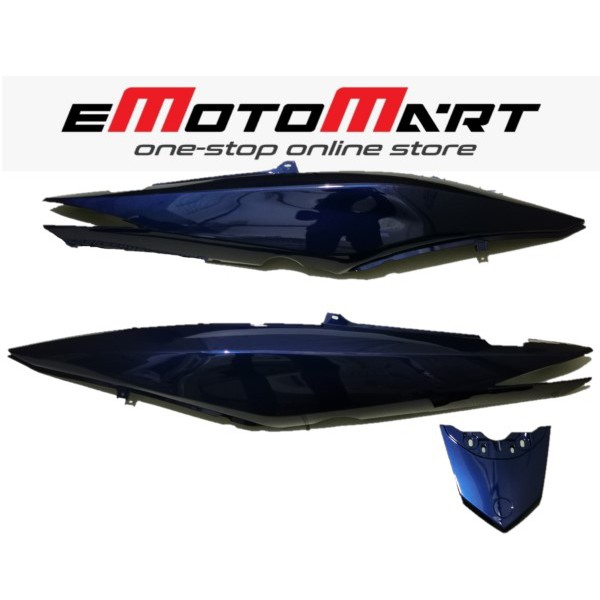 YAMAHA NOUVO LC BODY SIDE COVER SET WITH TAIL COVER [3PCS] [Black ...