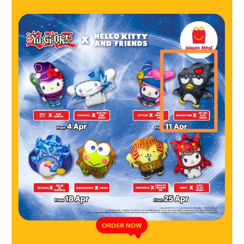 (WH Hobby) McDonald's Yu-Gi-Oh! x Hello Kitty and Friends - Bad Badtz ...