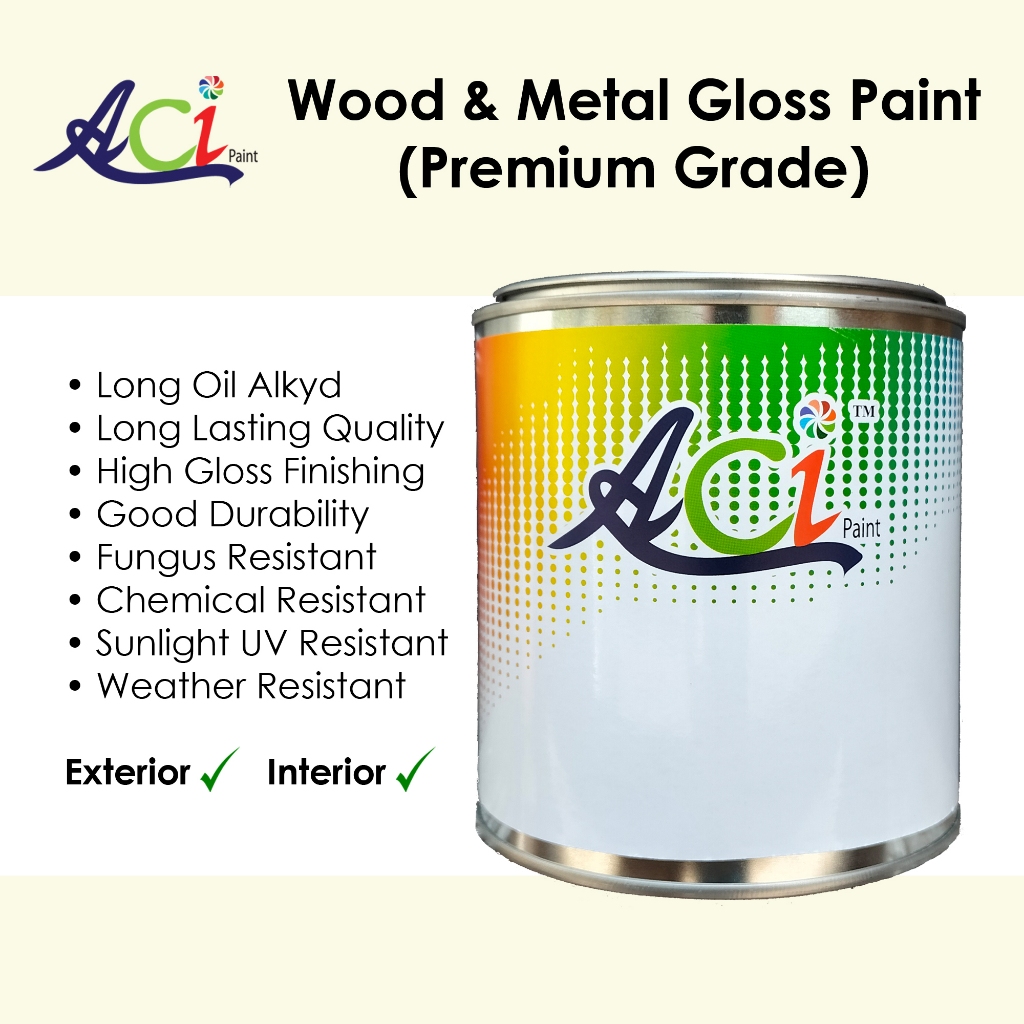 ACI Wood & Metal Gloss Paint (Premium Grade) - 1L | Shopee Malaysia