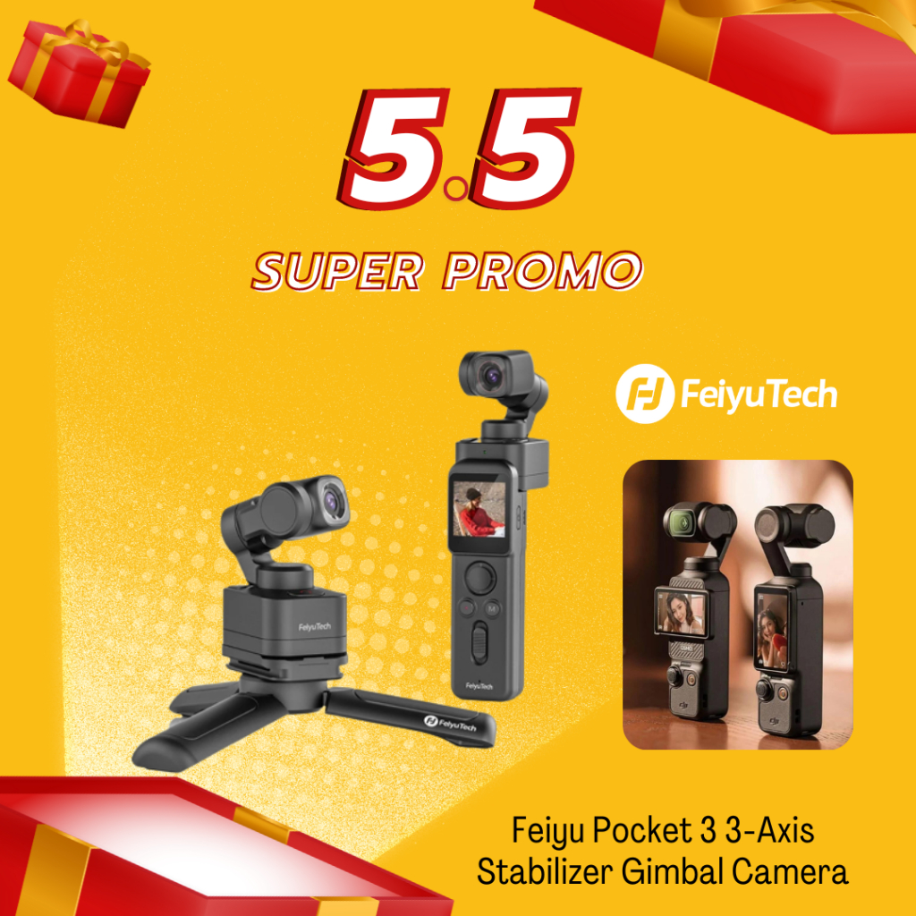 FeiyuTech Feiyu Pocket 3 Cordless Detachable 3-Axis Stabilizer Gimbal ...