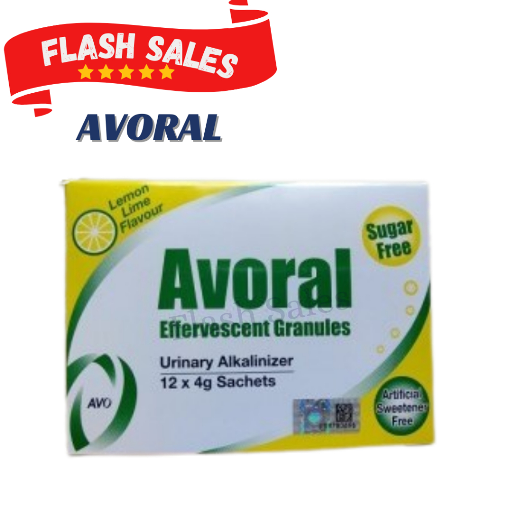 Avoral Effervescent Granules Urinary Alkalinizer 12 x 4g sachets ...