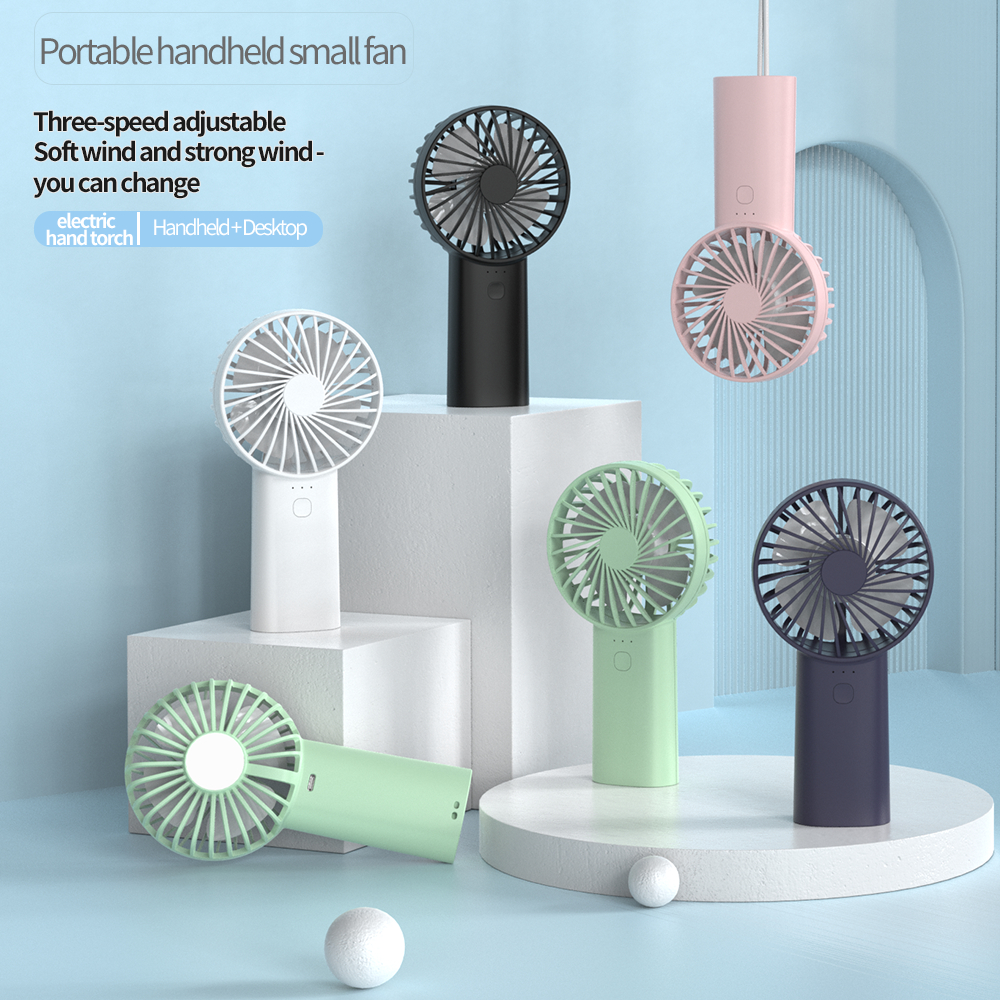 Portable Fan Mini USB Rechargeable 15000mah Battery 3 Speeds Strong ...