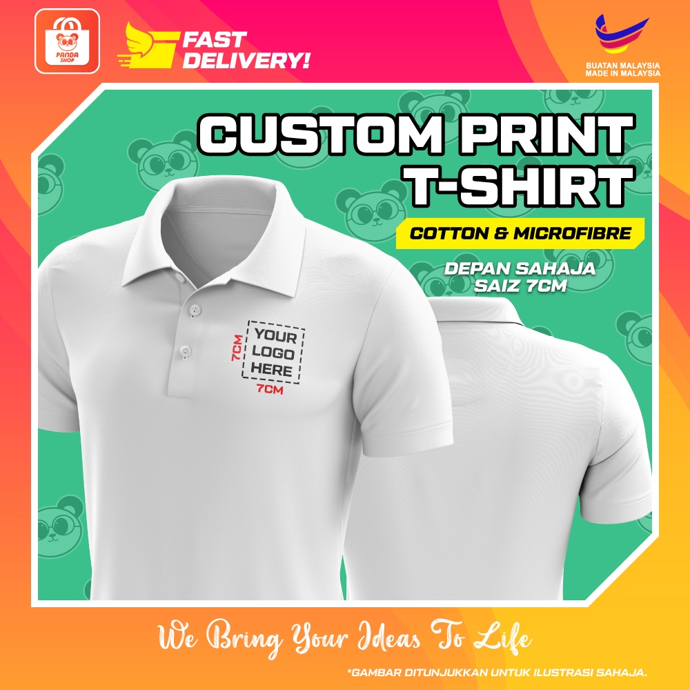 Custom Print Polo Shirt ( We Bring Your Ideas to Life ) | Shopee Malaysia