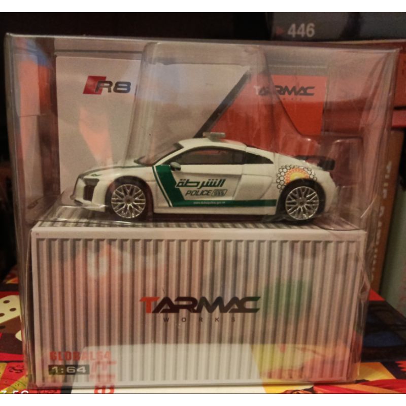 Tarmac Works 1/64 Audi R8 V10 Plus Dubai Police | Shopee Malaysia
