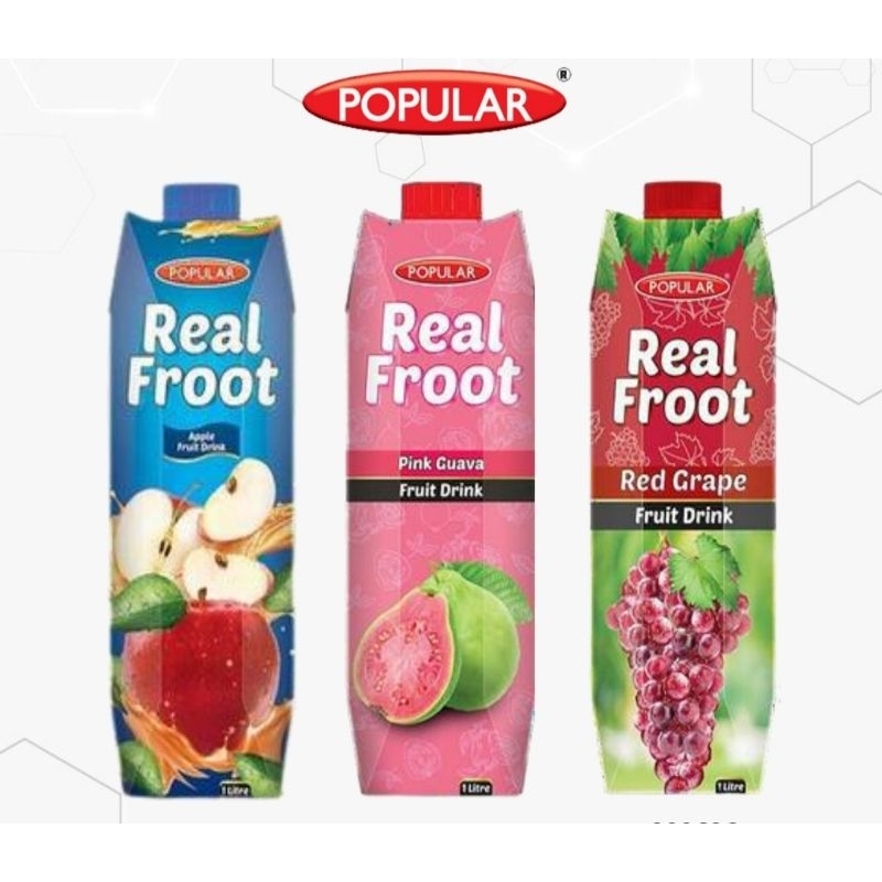 POPULAR REAL FROOT FRUIT DRINK 1LITRE | Shopee Malaysia