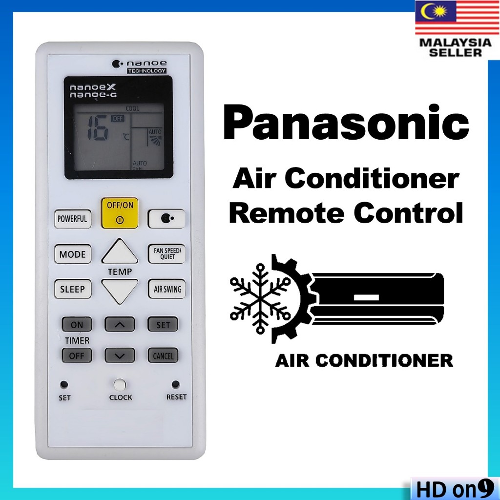 PANASONIC Nanoe Technology Air Cond Aircon Aircond Remote Control ...